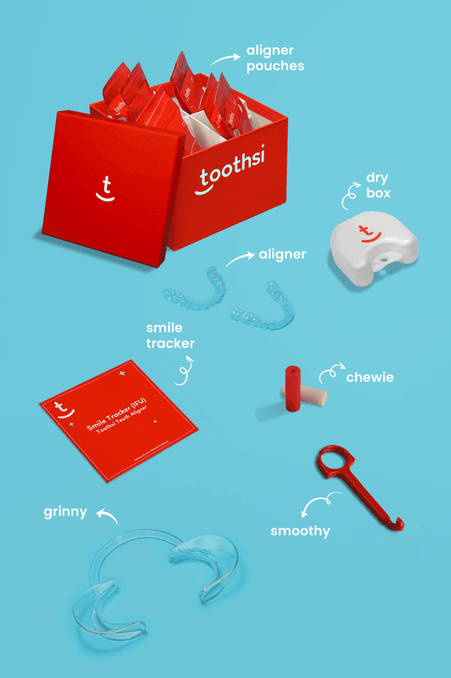 makeO toothsi clear aligners can help you transform your smile